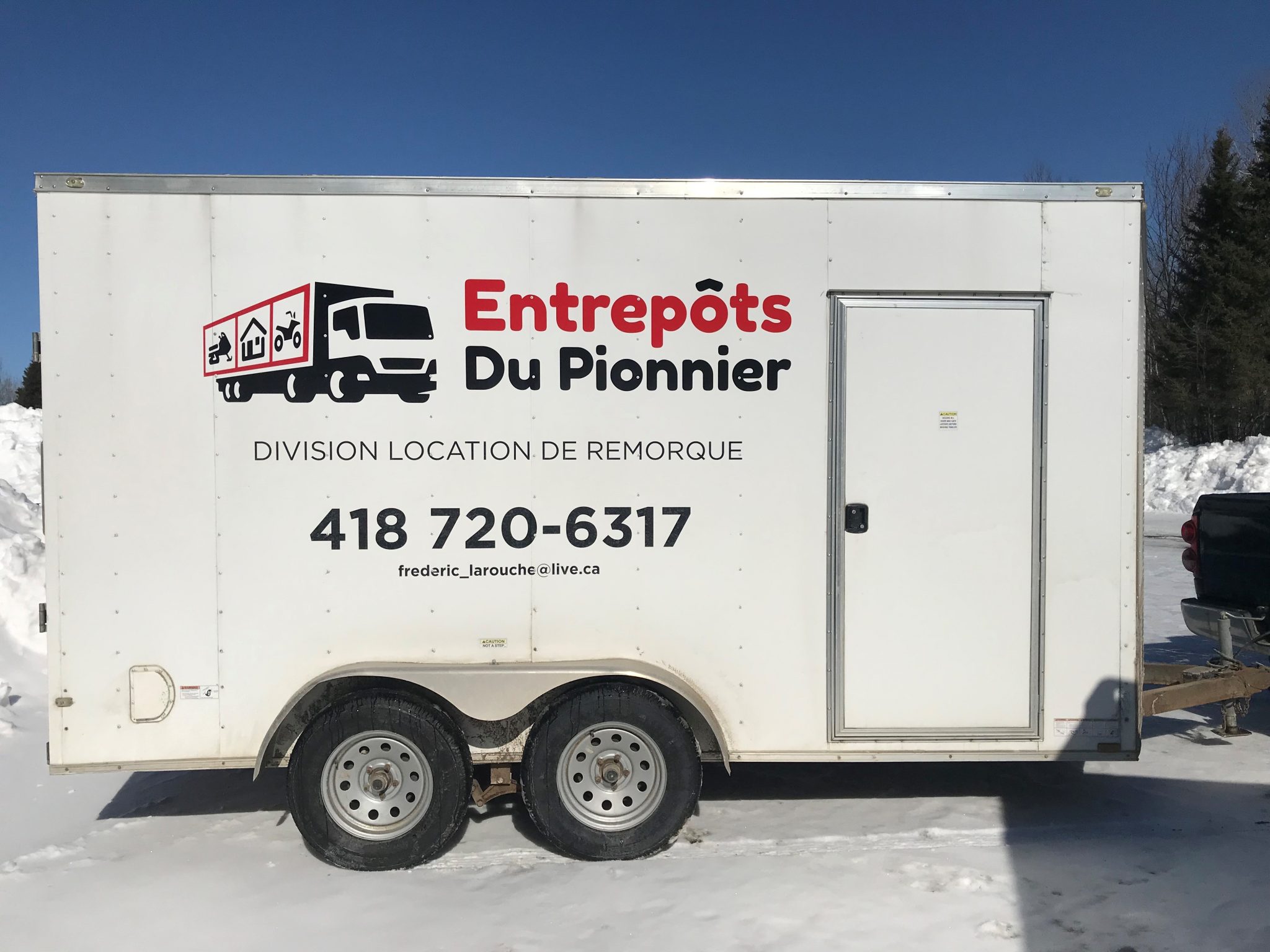 Remorque fermé 14’ X 7’ - Entrepôt Du Pionnier